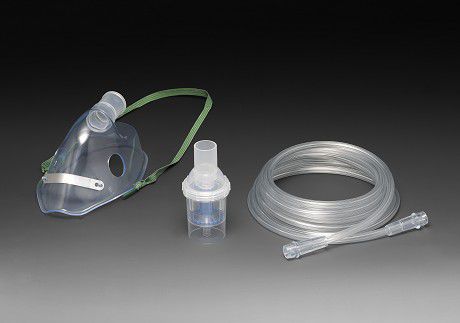PVC nebulization mask - 120 series - D.C. Medical - transparent