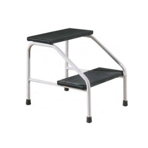 2-step step stool - HWE-01 - Medi Waves - stainless steel