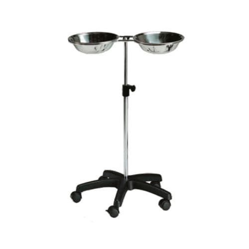 Double bin surgical basin stand - HWE-16 - Medi Waves - trolley-mounted ...