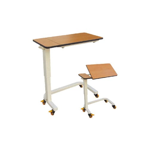 Overbed table on casters - HWE-15 - Medi Waves - height-adjustable