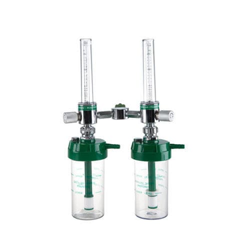 Double flow meter - FL-DB-OG - AMCAREMED TECHNOLOGY - oxygen / air ...