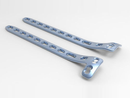 Tibia compression plate - NORMMED Medical Devices - locking / metallic