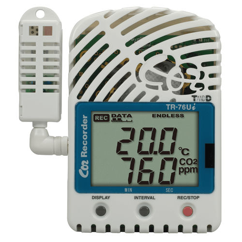 Temperature data-logger - TR-76Ui - T&D Corporation - humidity / CO2 ...