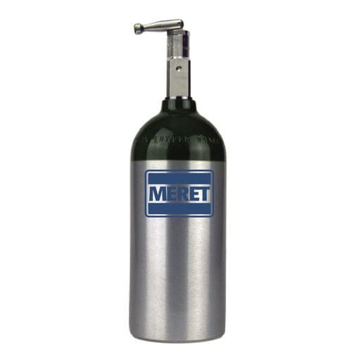 Oxygen medical gas cylinder - M9 - Meret - O2 / aluminum / green