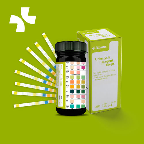 Urinalysis test strip - Litmus Medical Supply - for ketonuria ...