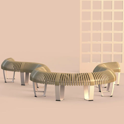 Healthcare facility bench - Nova C Double Perch series - Green ...