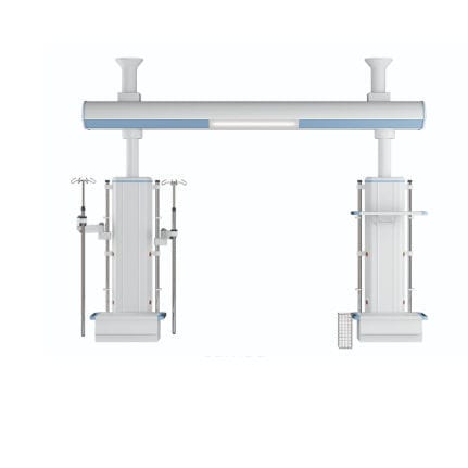 Double medical pendant - T100E - Panalex Medical - wall-mounted / ICU ...