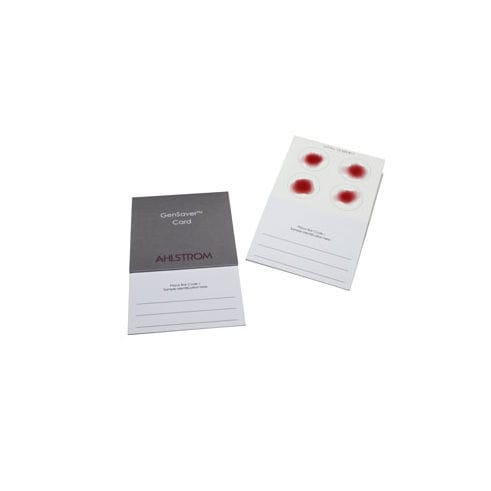 Laboratory collection card - GenSaver - GenTegra - blood / saliva / for DNA