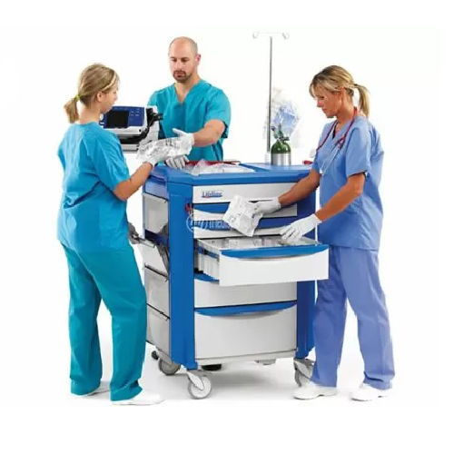 Emergency trolley - LIFELINE - WEPPES Solutions - intensive care / for ...