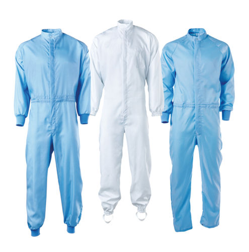 Unisex protective coveralls - 01 - Dastex - white / blue
