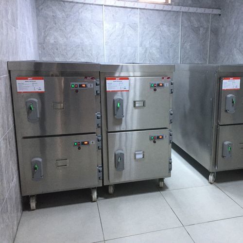 8-body mortuary cabinet - DP8 - BNT - front-loading / mobile