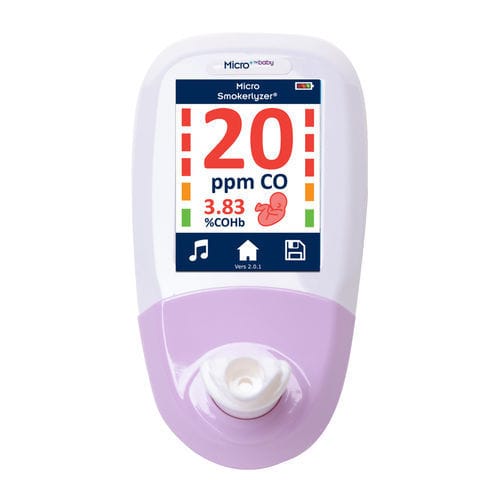 CO breathing monitor - Micro+ ™ baby - coVita - for pregnant smokers ...