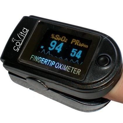 Fingertip pulse oximeter - OXIM-O - coVita - medical / OLED / black