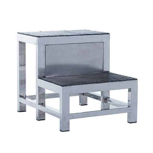 2-step step stool - E11 - Fangge Medical - stainless steel
