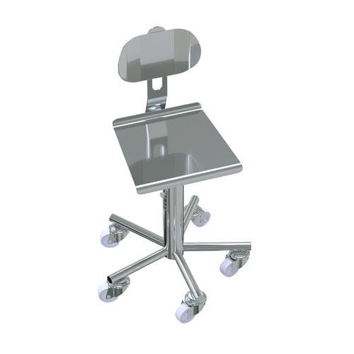 Clean room stool - 108346 - Adexte - height-adjustable / swivel / on ...