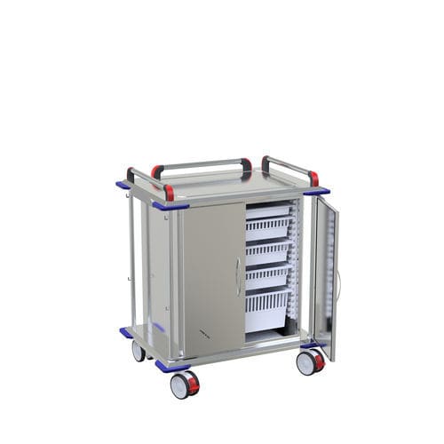 Operating room trolley - 15672-6 - Adexte - for surgical instruments ...