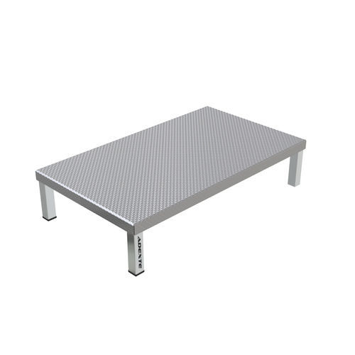 1-step step stool - 233222 - Adexte - stainless steel / non-slip