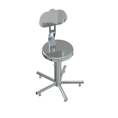 Clean room stool - 108343 - Adexte - height-adjustable / swivel / with ...
