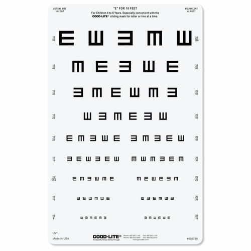 Illuminated eye chart - 08427 - Centro Style