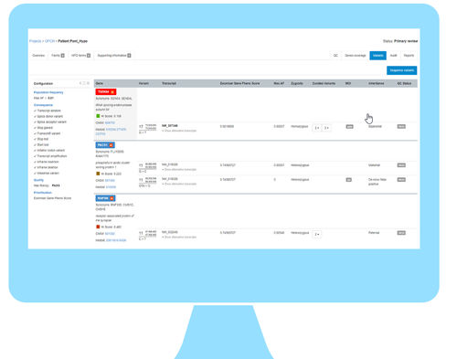 Genomic software - Congenica® - Congenica Ltd - data analysis / for ...
