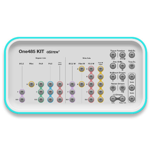 Dental implant surgery instrument kit - One485 - Osstem Implant France