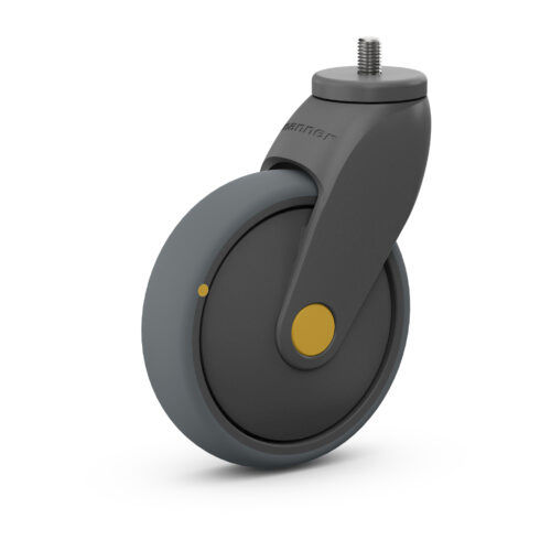 Polyamide wheel - GKR-S-100 PTE/K A - Manner Oy - rubber / polypropylene