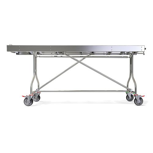 Stainless steel mortuary trolley - Shotton Parmed