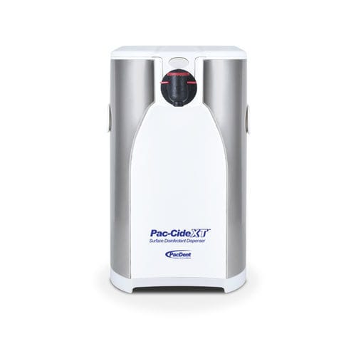 Sanitizing gel dispenser - Pac-Cide XT™ - Pac-Dent - stainless steel
