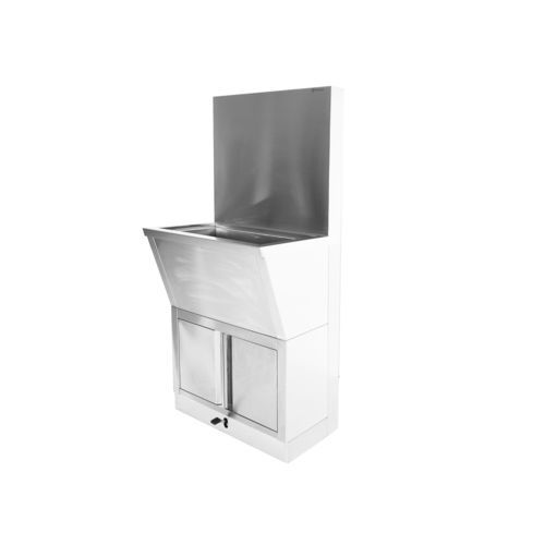 Medical sink - LCV.04.02.01 - Qualiaço - 1-station / stainless steel ...