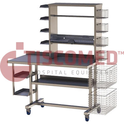 Sluice room workstation - TTVS 4880 - Tiscomed - with light / with ...