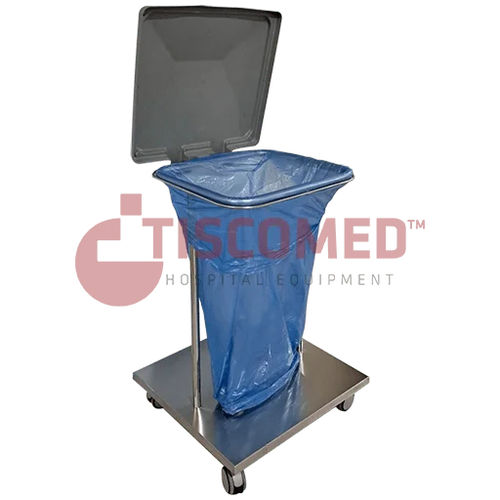 Waste trolley - TKIB 4000 - Tiscomed - for operating rooms / stainless ...
