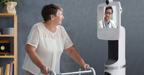 Healthcare facility telepresence robot - Ava Robot - Ava Robotics - teleconsultation / remote ...
