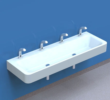 Hygiene area wash basin - TR1600GW-430 - Noas Snickeri i Tibro AB - Corian®