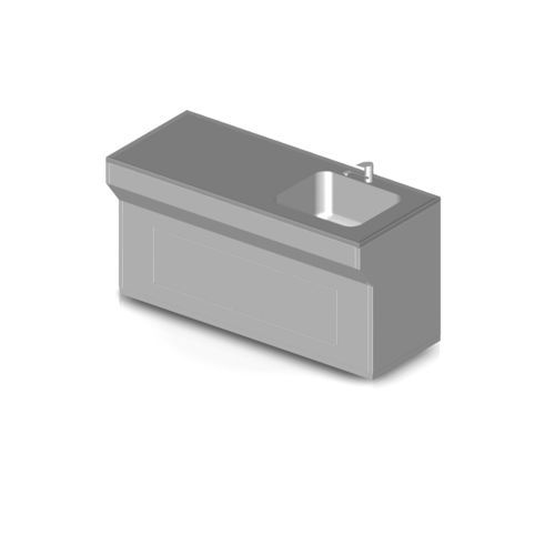 Medical sink - 215.03 - FORCLEAN - 1-station / stainless steel