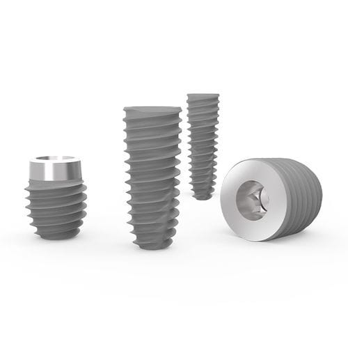 Conical dental implant - IB-T - ACH Medical - titanium / internal ...
