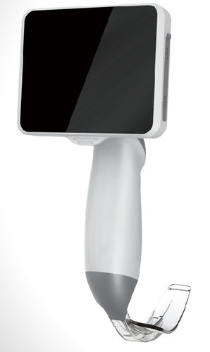 Video laryngoscope with integrated video monitor - IntuVu - The One ...