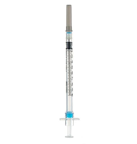 1 ml syringe - 1000 series - SOL-Millennium - safety / with fixed needle