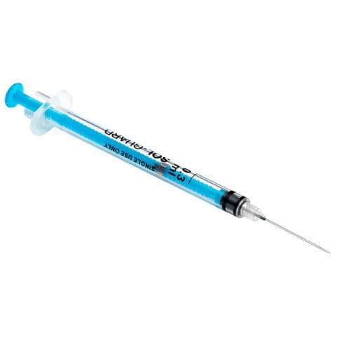 Vaccination syringe - Sol-Guard® - SOL-Millennium - 1 ml / 0.5 ml / 0.3 mL