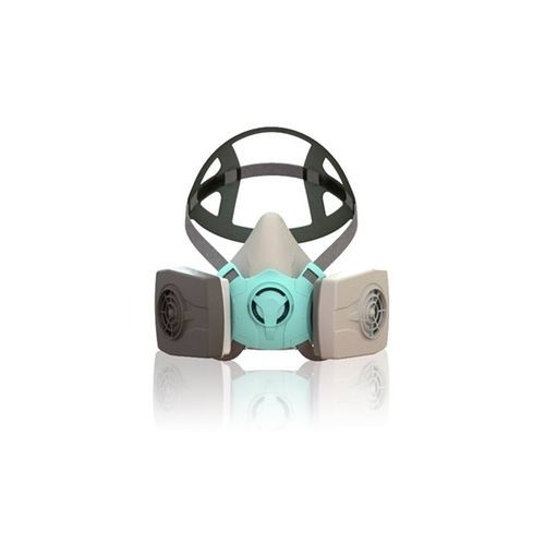 Respirator mask with exhalation valve - HM1500 - Mackwell Health - half ...