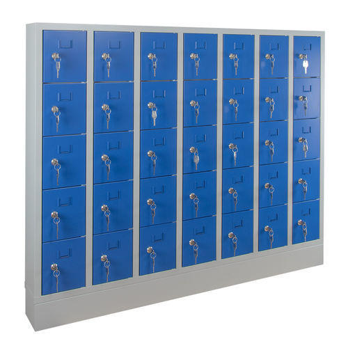 Storage locker - ASC35 - Ecosafe - hospital / with door / blue