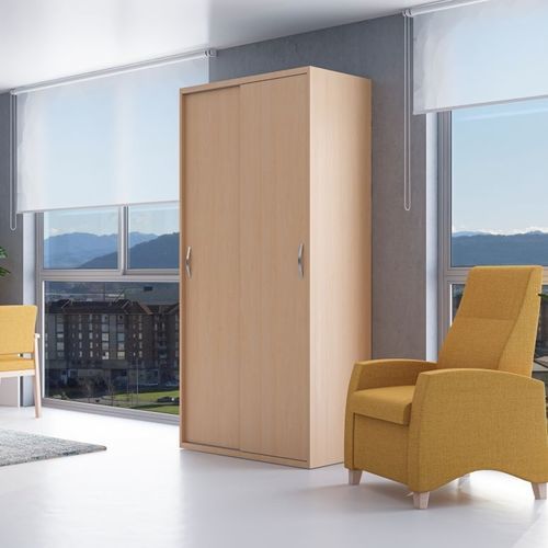 Patient room wardrobe - MAE0130ME - SENIORCARE - with shelf / with ...