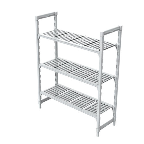 Modular shelving unit - JSU541864 - Topmodul - antibacterial / aluminium