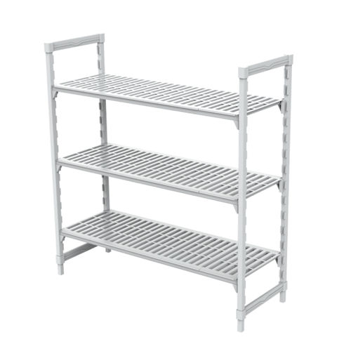 Modular shelving unit - JSU602164 - Topmodul - antibacterial / aluminium