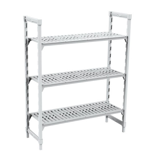 Modular shelving unit - JSU602172 - Topmodul - antibacterial / aluminium