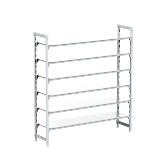Modular shelving unit - JSD721880 - Topmodul - antibacterial / aluminium