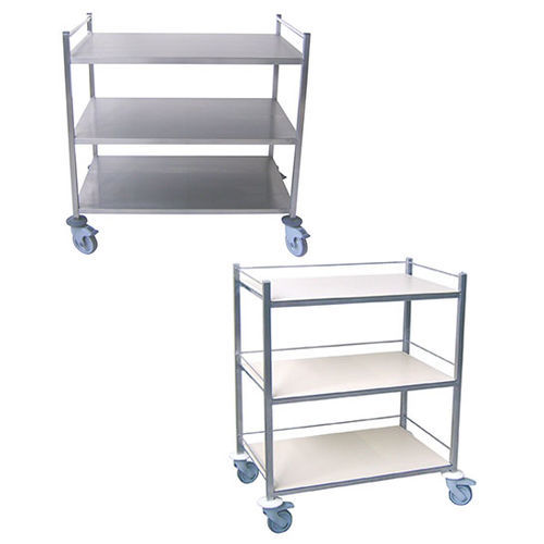 Medical trolley - ALTCI5103 - Altermedical - stainless steel / 3-shelf ...