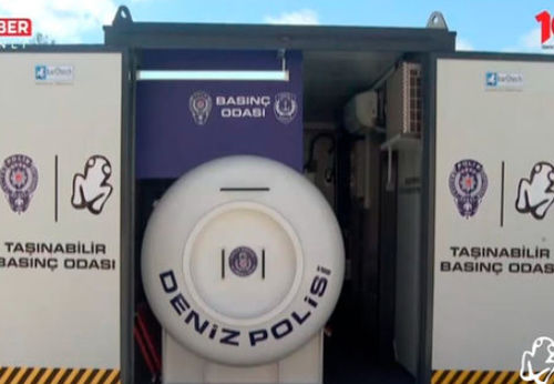 Decompression hyperbaric cabin - DECO MOBILE - Series - Barotech - containerized / multiplace