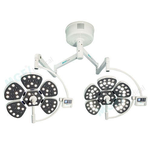 Ceiling-mounted surgical light - MGE-SL3J - Medige International Industries - LED / 2-arm / 110V ...