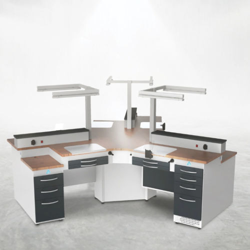 Dental laboratory workstation with light - SR3 - A4 Dental - with ...