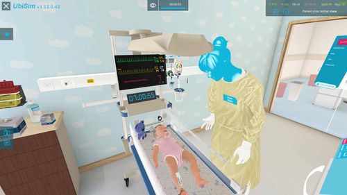 Training software - UbiSim - simulation / pneumology / nursing care